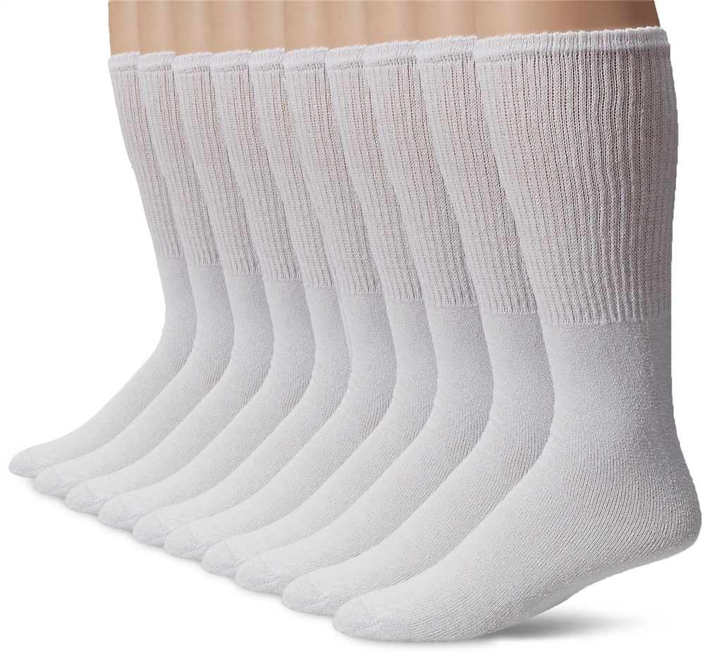 Rocky Mens White Tube Socks Sz 10 13